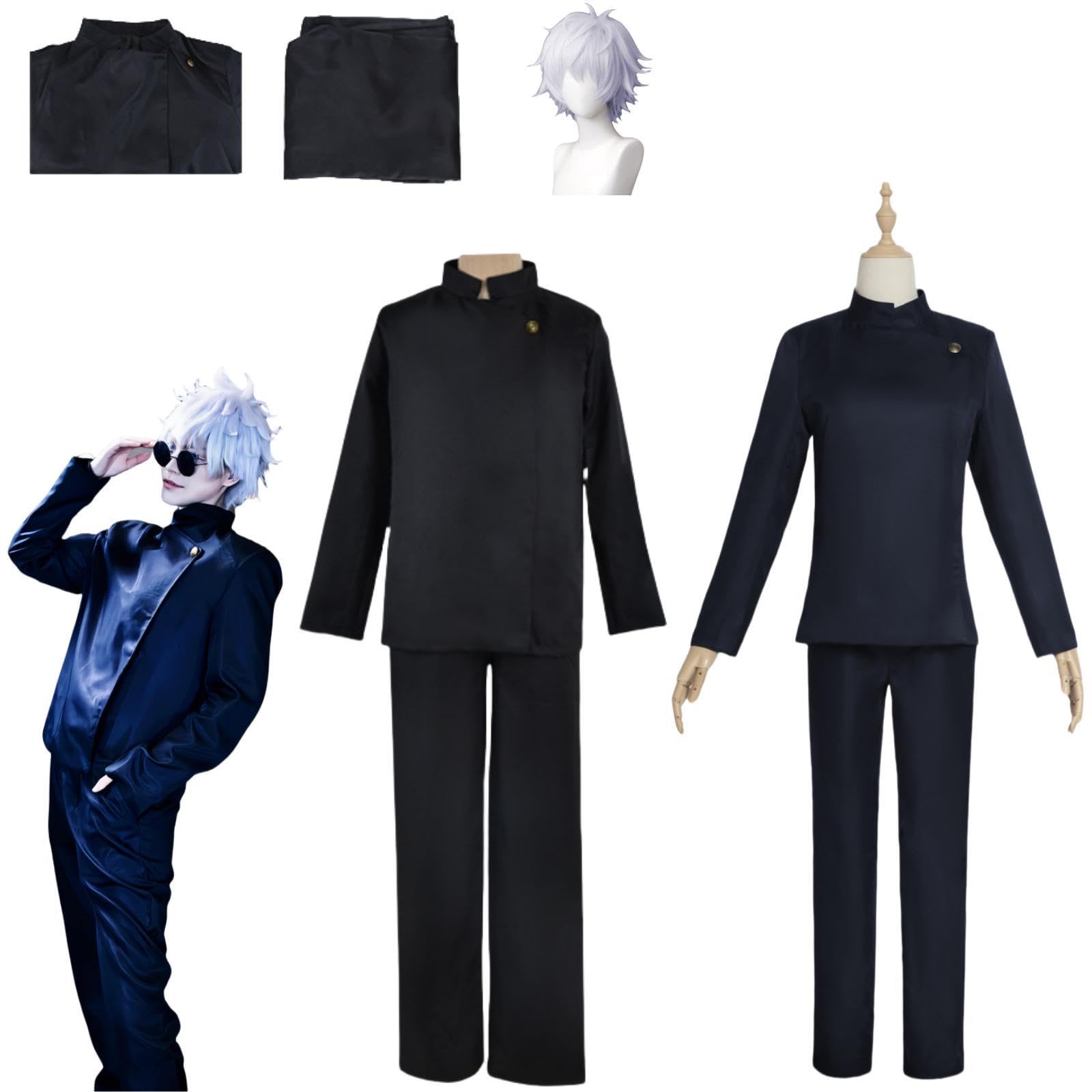 Buy Japanese Anime Jujutsu Kaisen Cosplay Costume Character Satoru Gojo ...
