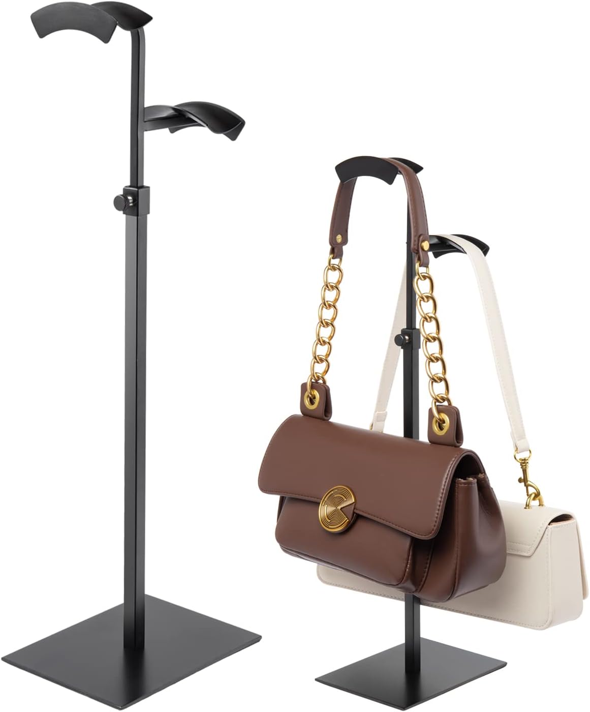 Amazon.com: KDYZS+ 2 Pack Purse Stand Black Adjustable Handbag Display ...