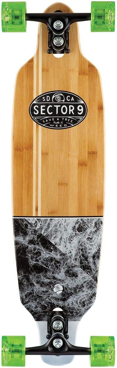 Amazon.com: Sector 9 Monsoon Shoots Prebuilt Longboard Complete ...