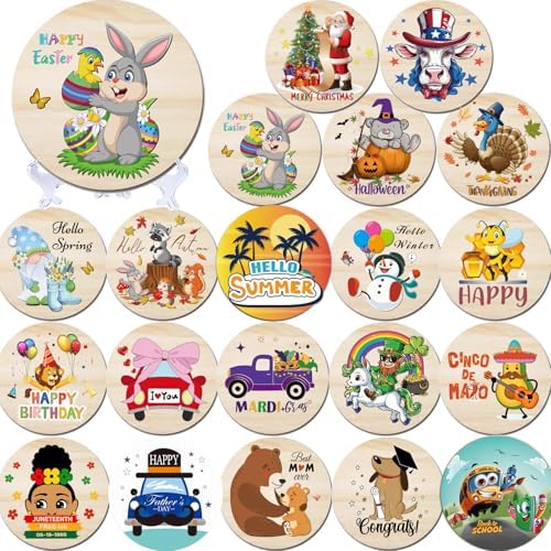 Amazon.com : 4in 10Pcs Interchangeable Home Table Signs with Seasonal ...