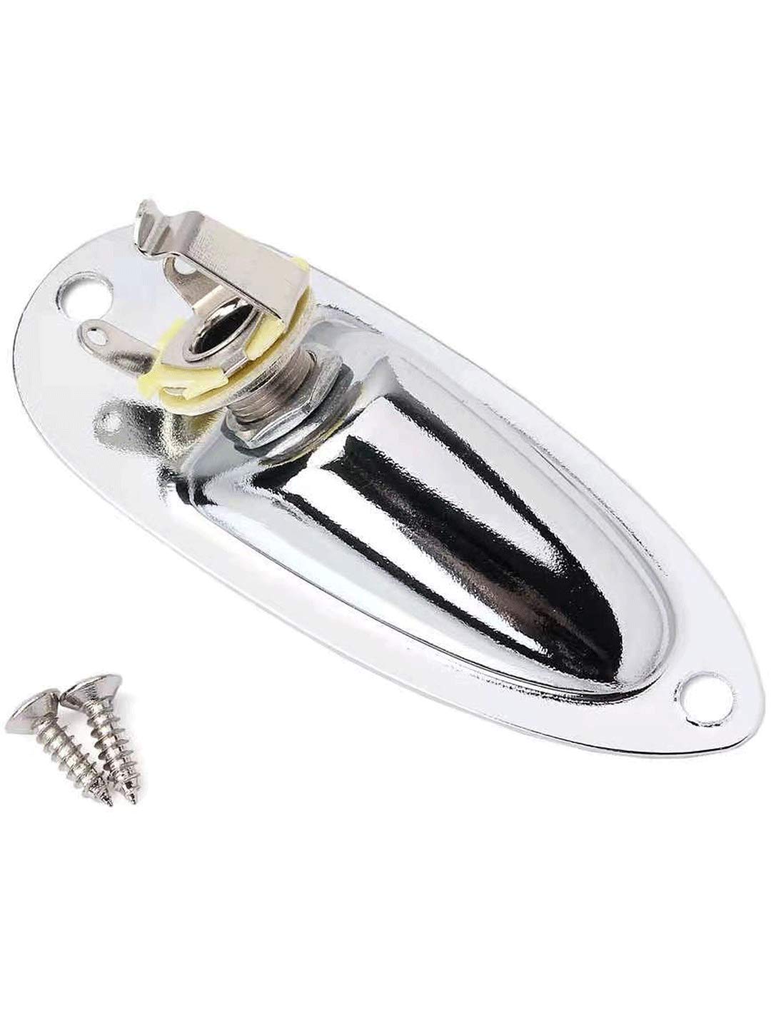 Snapklik.com : Boat Style 1/4 Loaded Guitar Output Jack Socket Plate ...