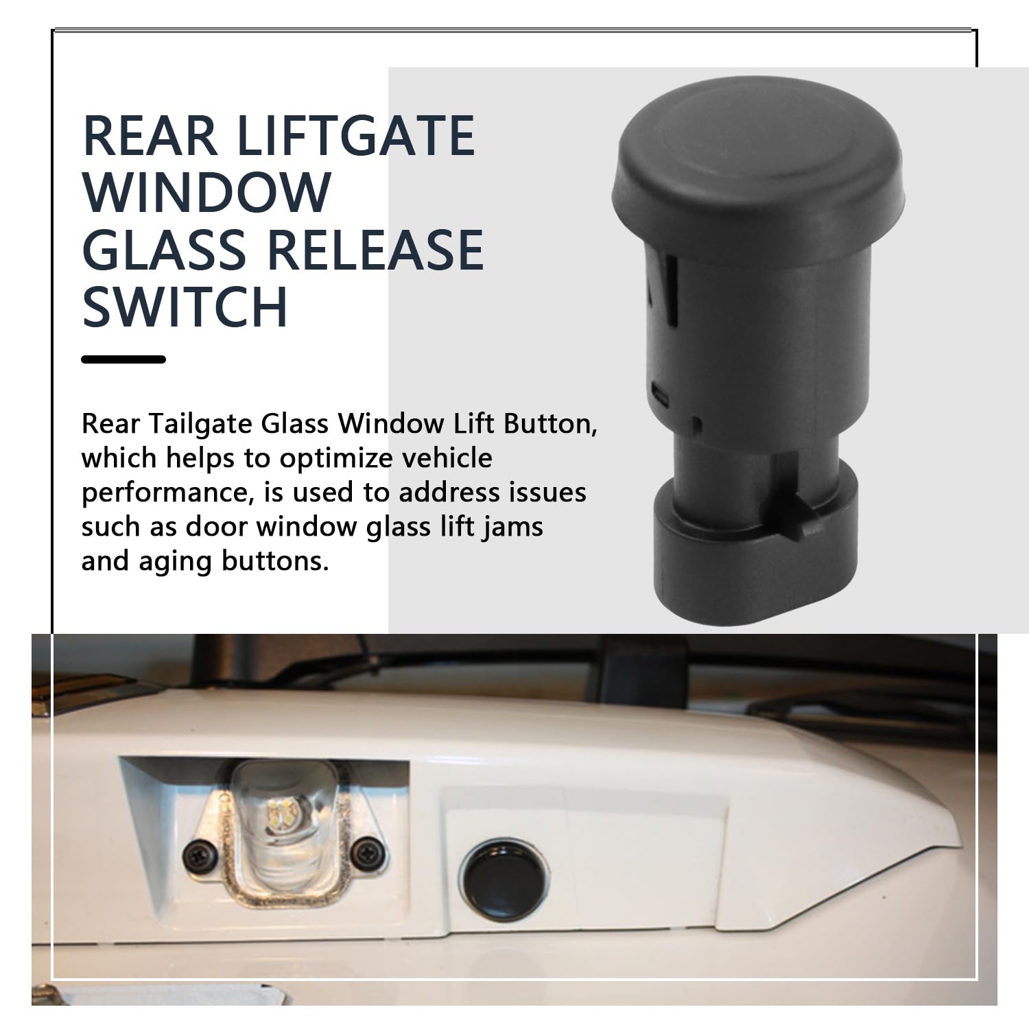 Snapklik.com : Rear Liftgate Window Glass Release Switch Compatible