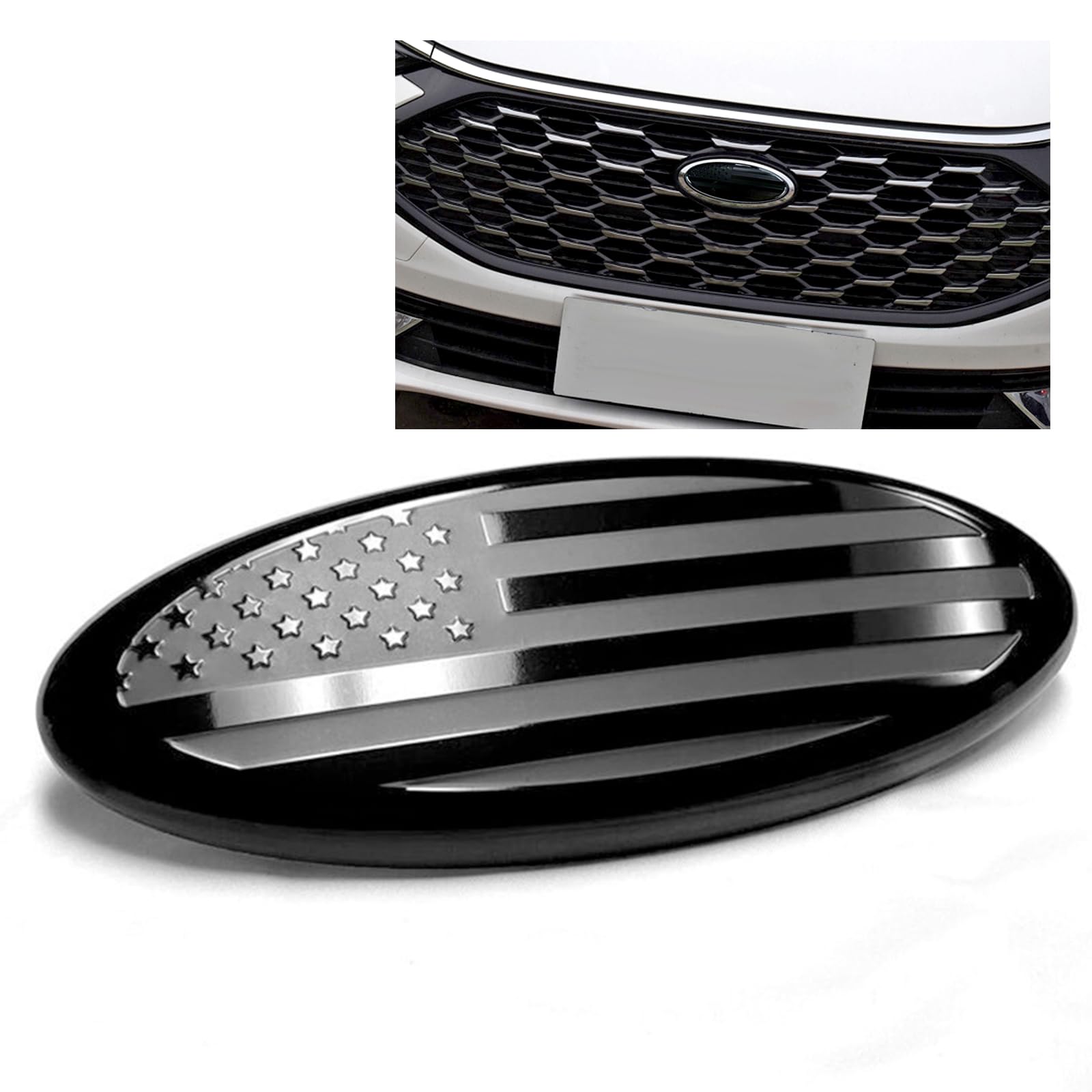 American Flag Ford Emblem New Ford Emblem And Center Cap Stickers On