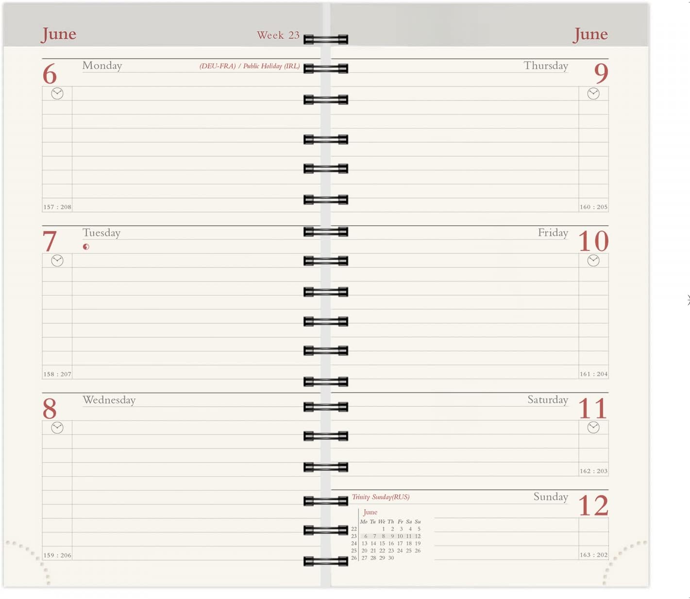 2025 Senator (13 month) Pocket Diary Insert/Refill - Week to View ...