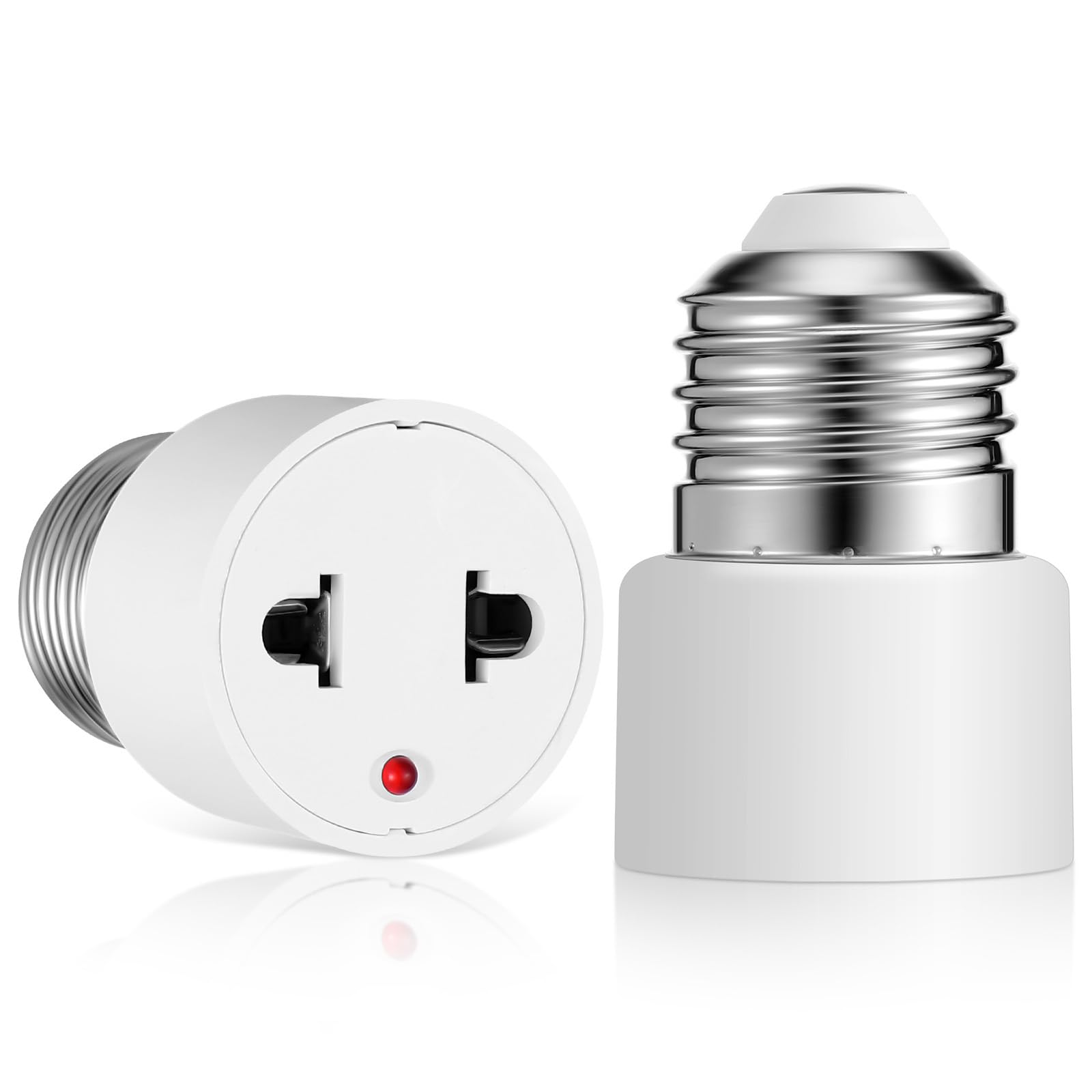 OSALADI 2 x E27 Socket Lamp Adapter Travel Converter for Europe Lamp ...