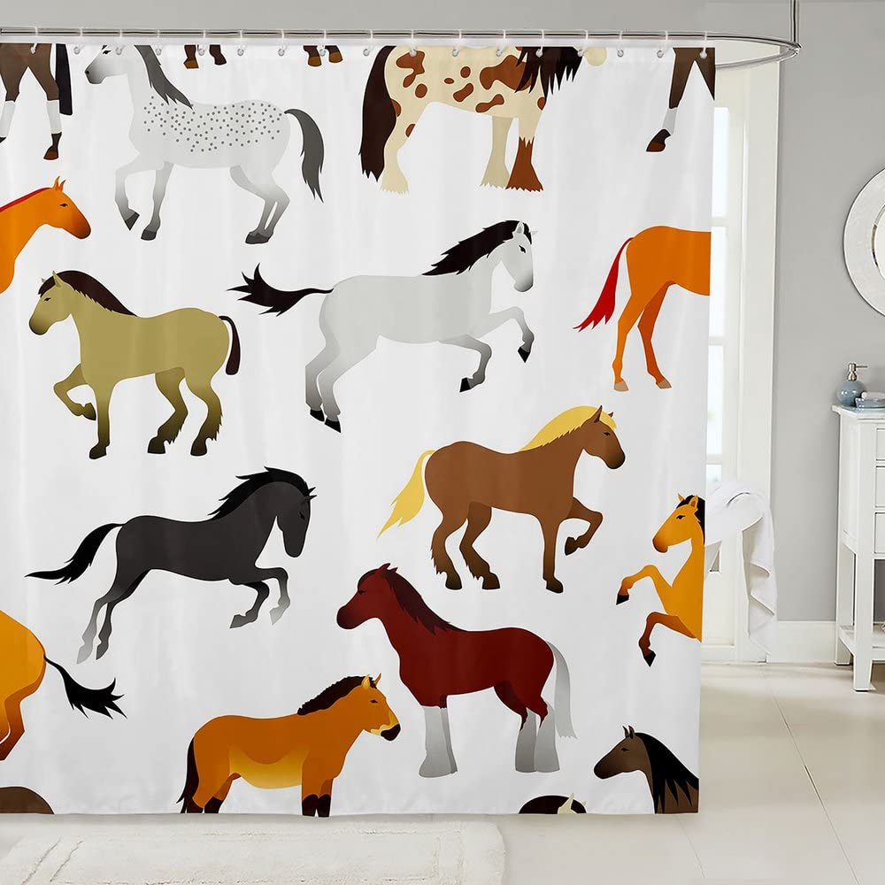 Children Galloping Cartoon