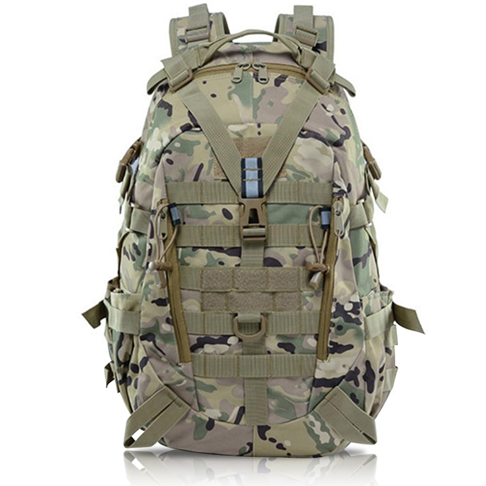 Amazon.com: aiGear 25L Tactical Backpack Camo Hiking Backpack Molle EDC ...