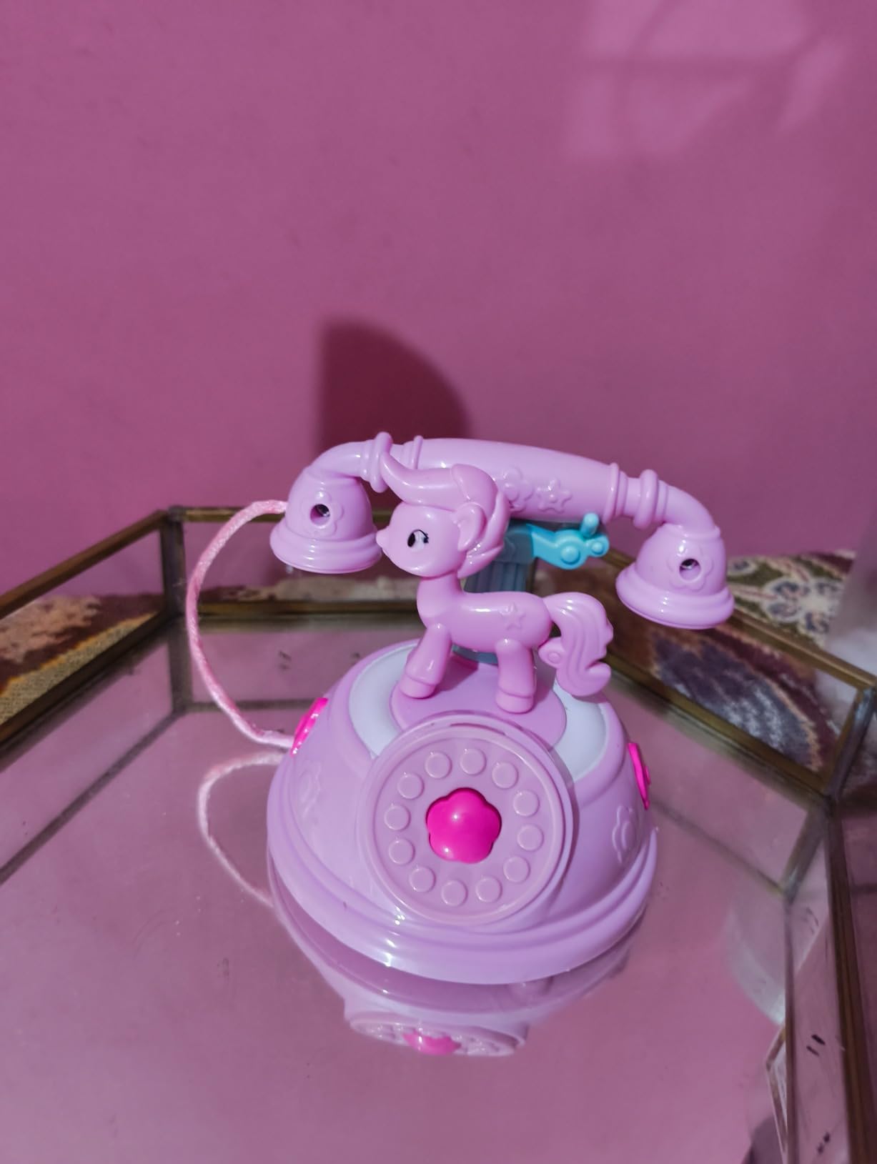 Buy VGRASSP Mini 4 inch Unicorn Design Landline Telephone Toy for Kids ...