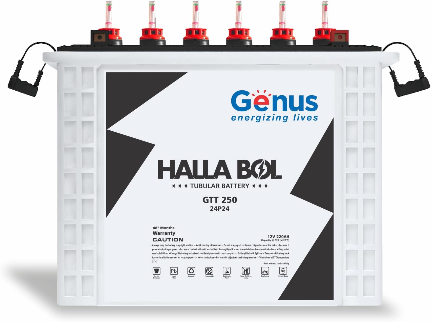 Livguard IT 2272TT |Tall Tubular Inverter Battery |220 Ah |72 Months ...