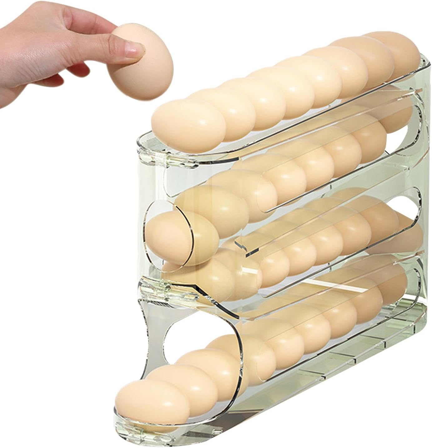 Amazon.com: Multi-Tier Egg Storage Rack | Stackable Egg Holder for ...