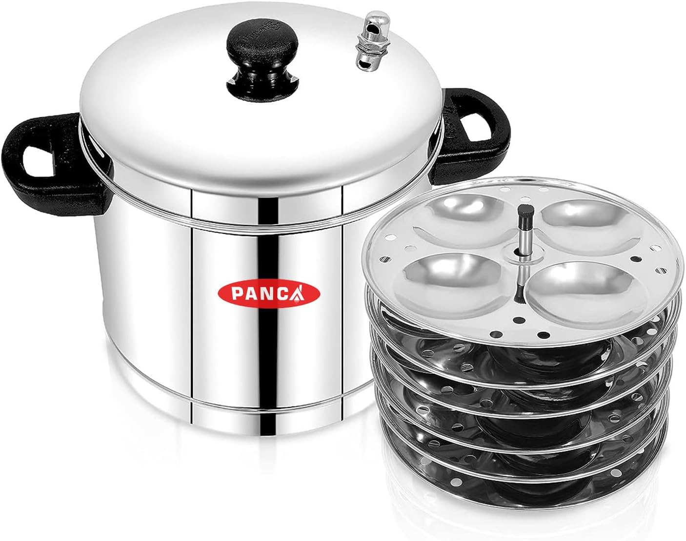 Amazon.com: PANCA Idli Maker With 6 Plates - Stainless Steel Premium ...