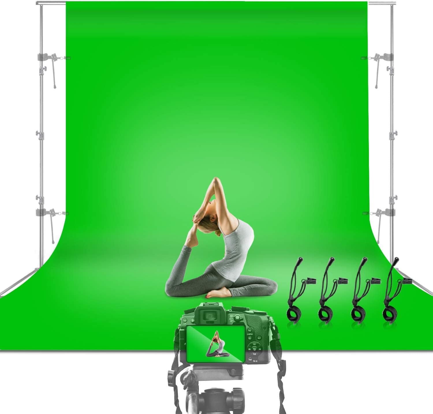 Julius Studio 10 x 12 ft. Green Chromakey Backdrop Screen Photo ...