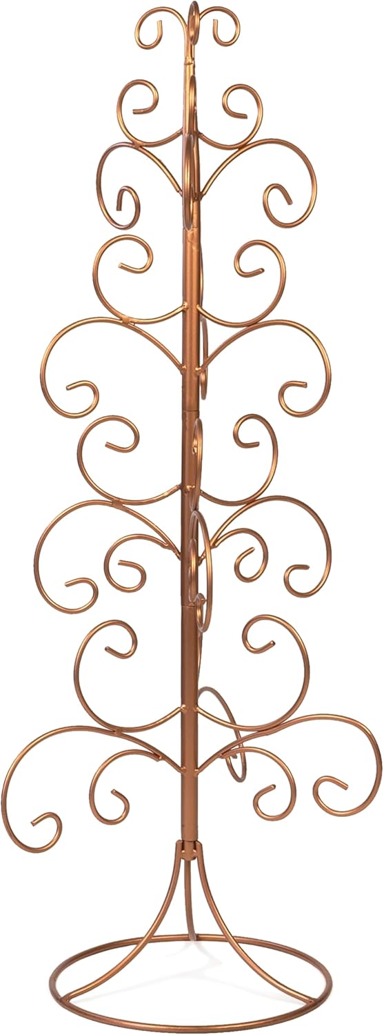 Amazon.com: Red Co. 26” Metal Wire 5-Tier Ornament Display Tree Stand ...