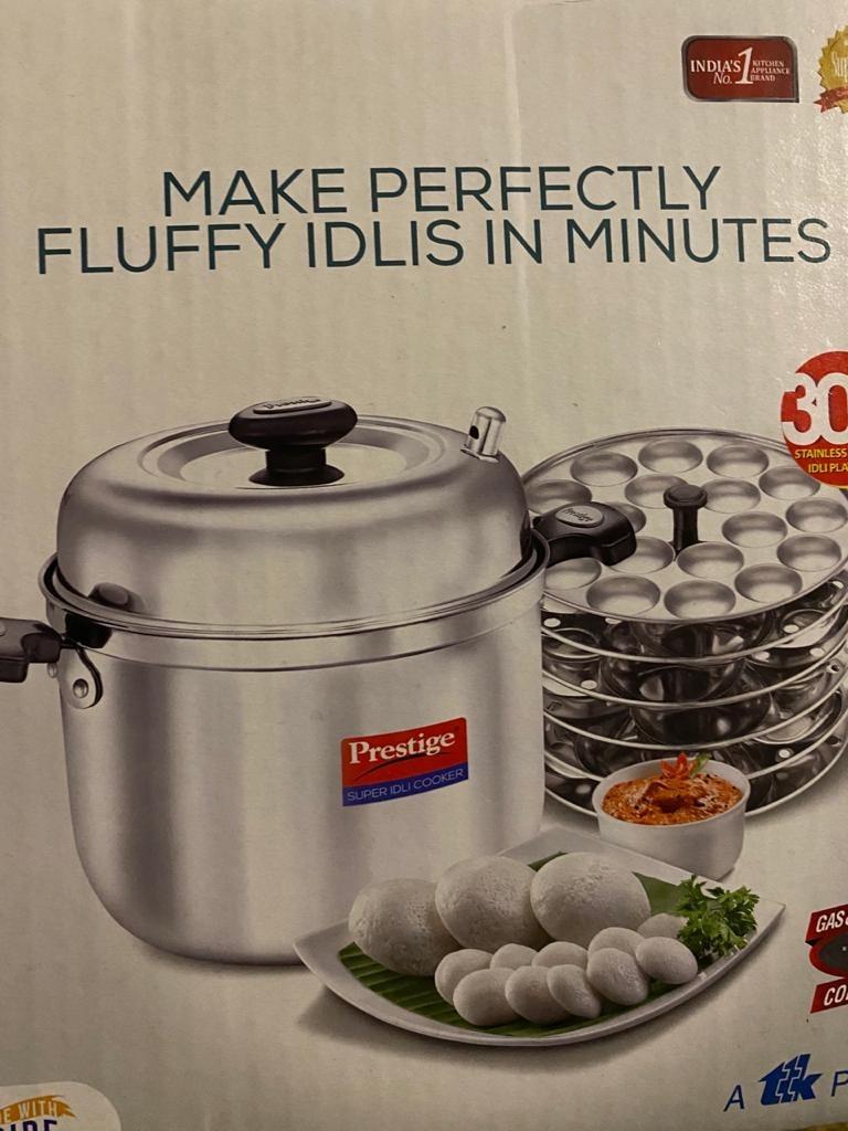 Buy Prestige Classic Stainless Steel Idly Cooker 6 Plates, Silver ...