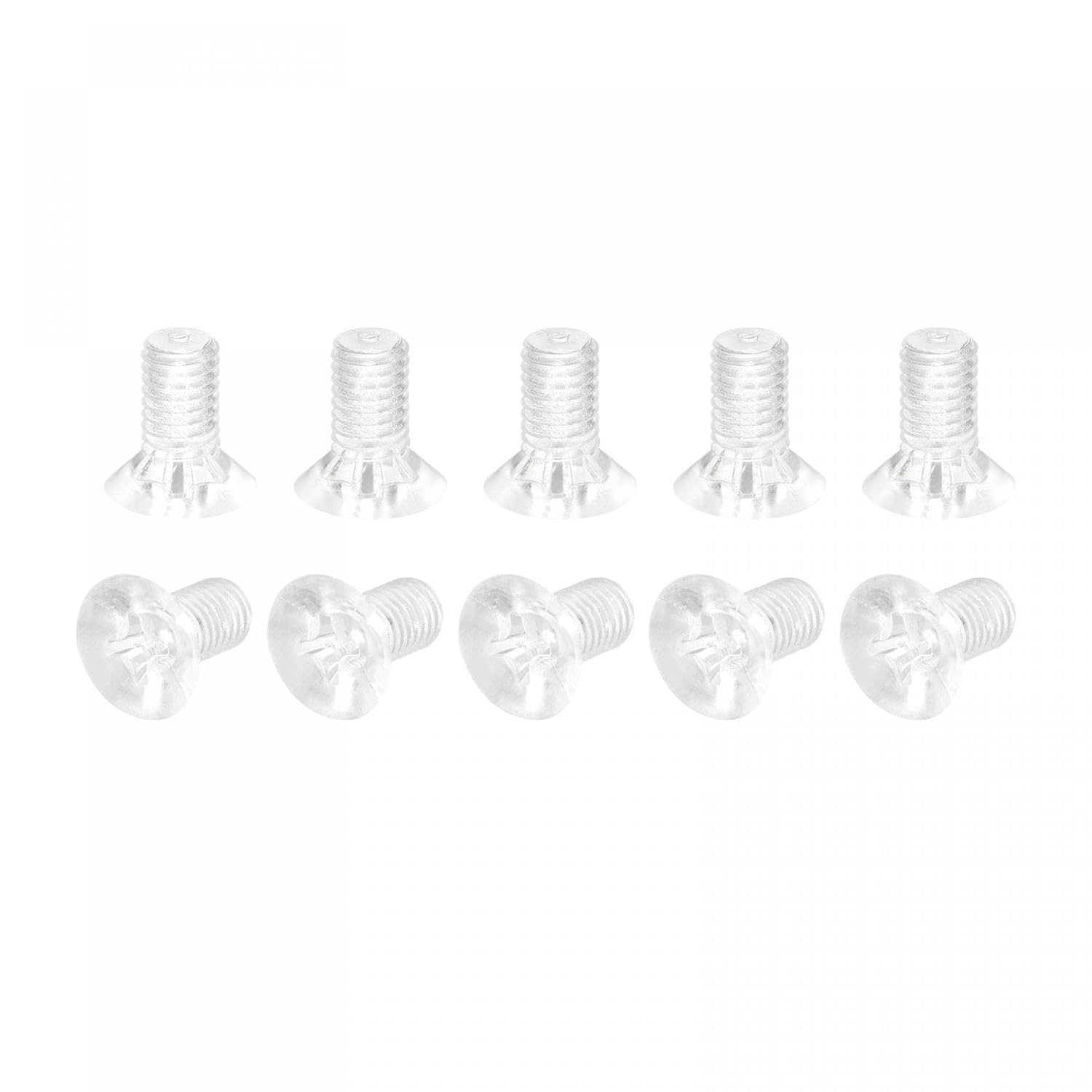 Amazon.com: uxcell M8 x 16mm Plastic Phillips Machine Screws, PC Flat ...