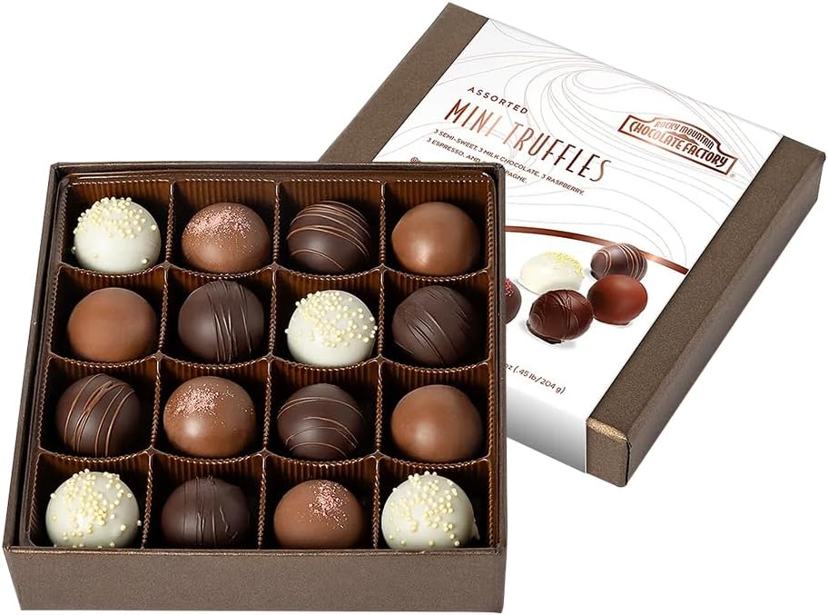 Amazon.com: Rocky Mountain Chocolate Factory Mini Gourmet Truffles Gift ...
