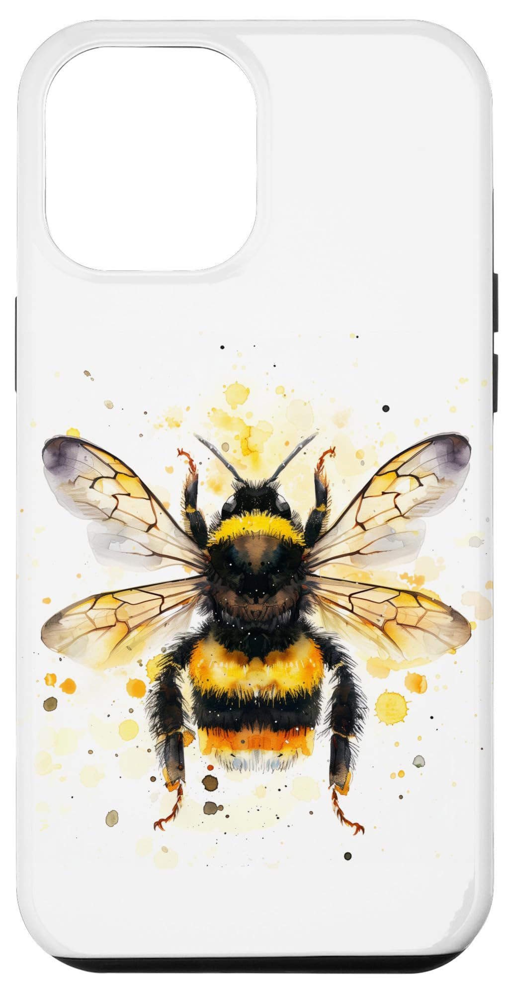 Amazon.com: iPhone 14 Plus Cute Yellow Bumble Bee Watercolor Bee lover ...