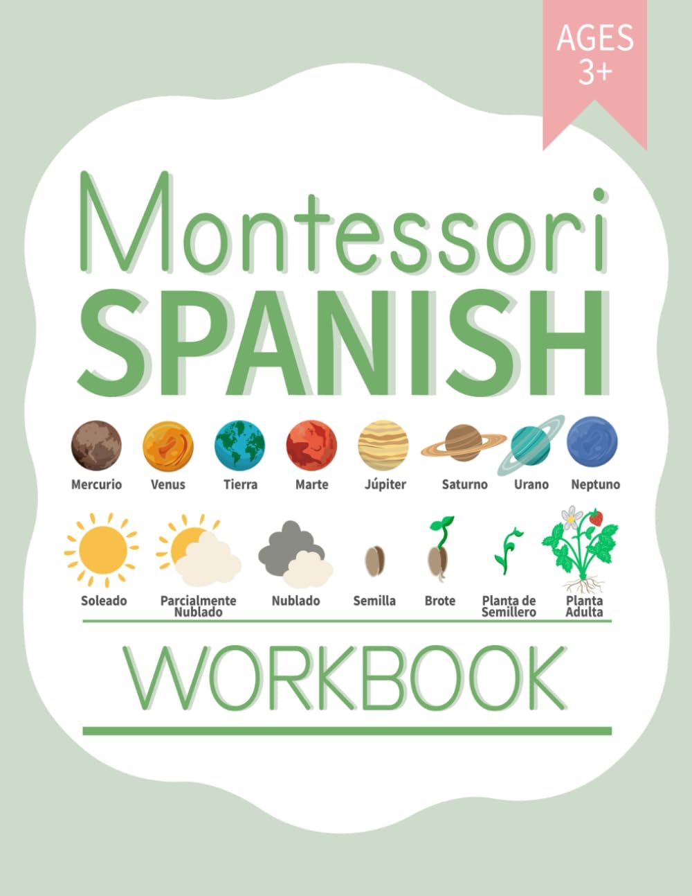 Montessori Spanish Workbook: Bilingual Language Materials for Kids Age ...