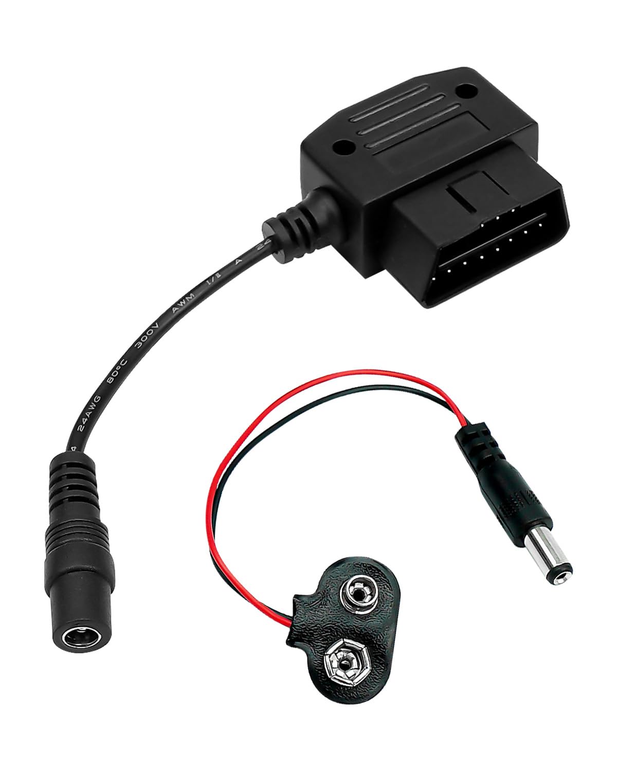 Amazon.com: 9V Powered OBD ll Connector Vehicle Memory Saver for ...
