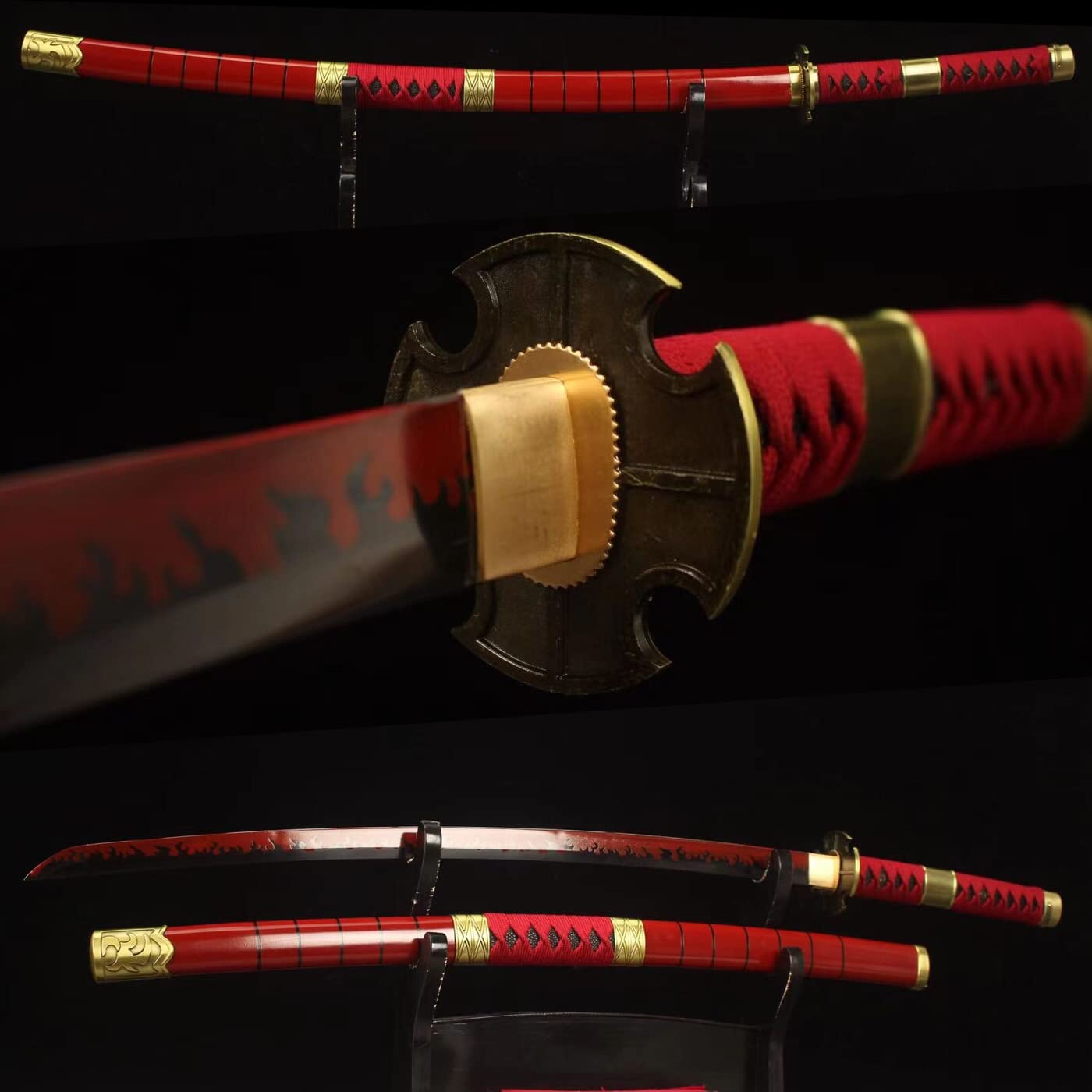 Buy Handmade Roronoa Zoro ENMA Real Metal 1095/1045/1060/Clay Tempered ...