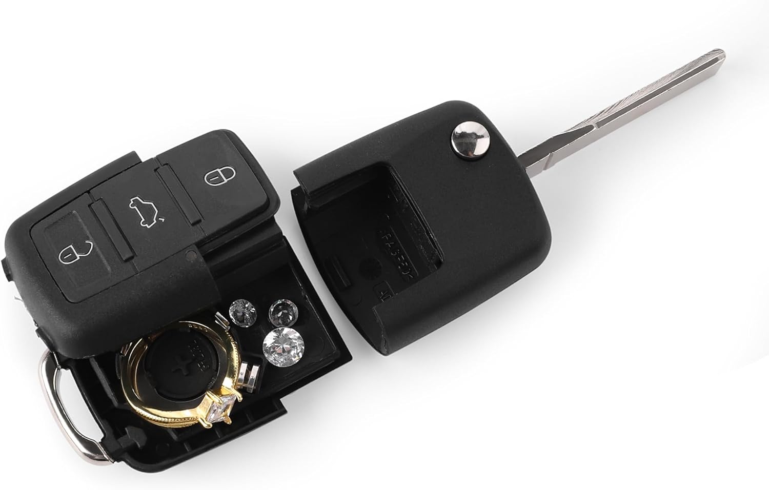 Meejune Fake Car Key Hidden Safe with Secret Compartment - Realistic ...