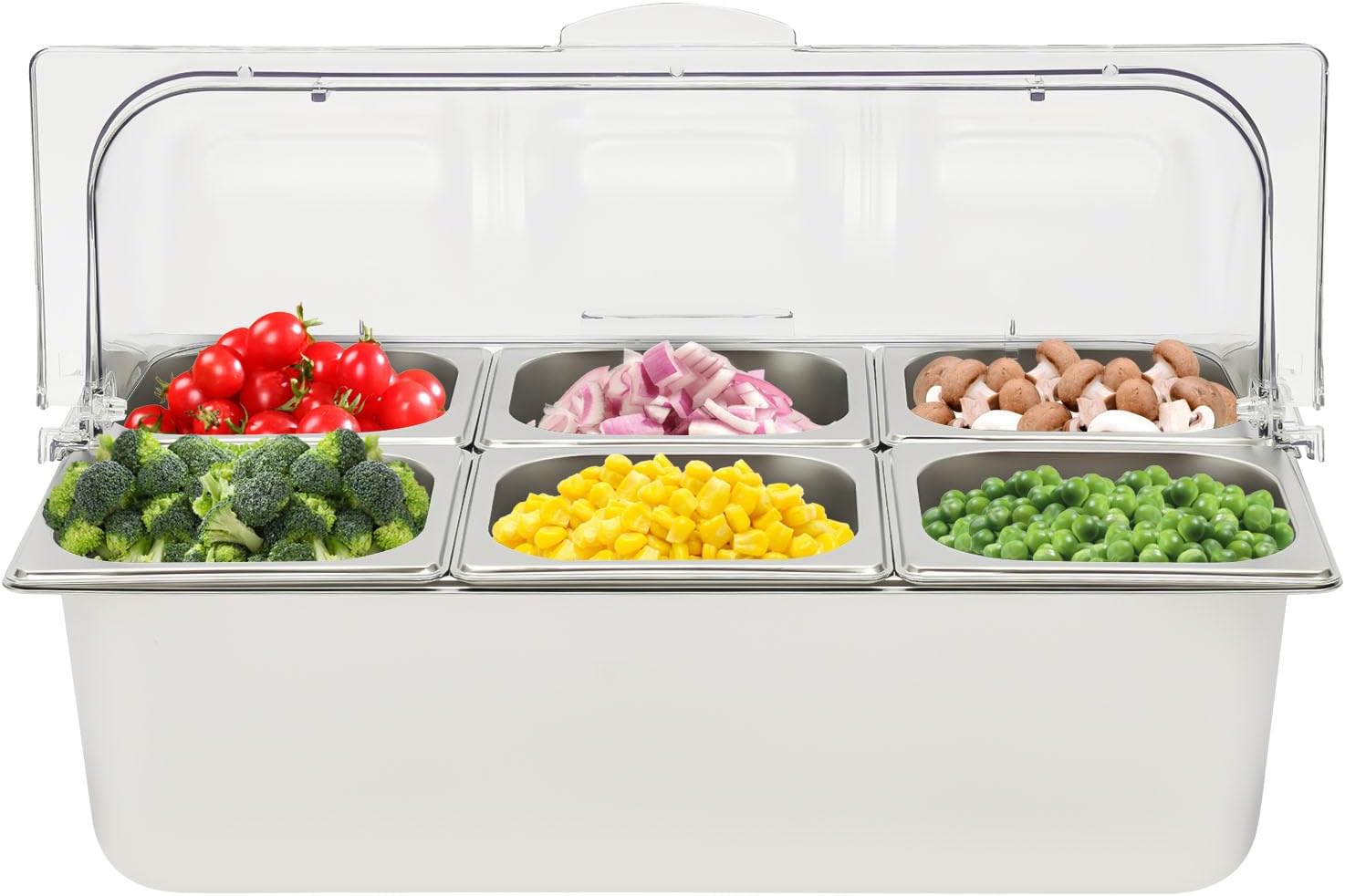 Amazon.com: Ice Food Serving Display Tray, Countertop Buffet Cold ...