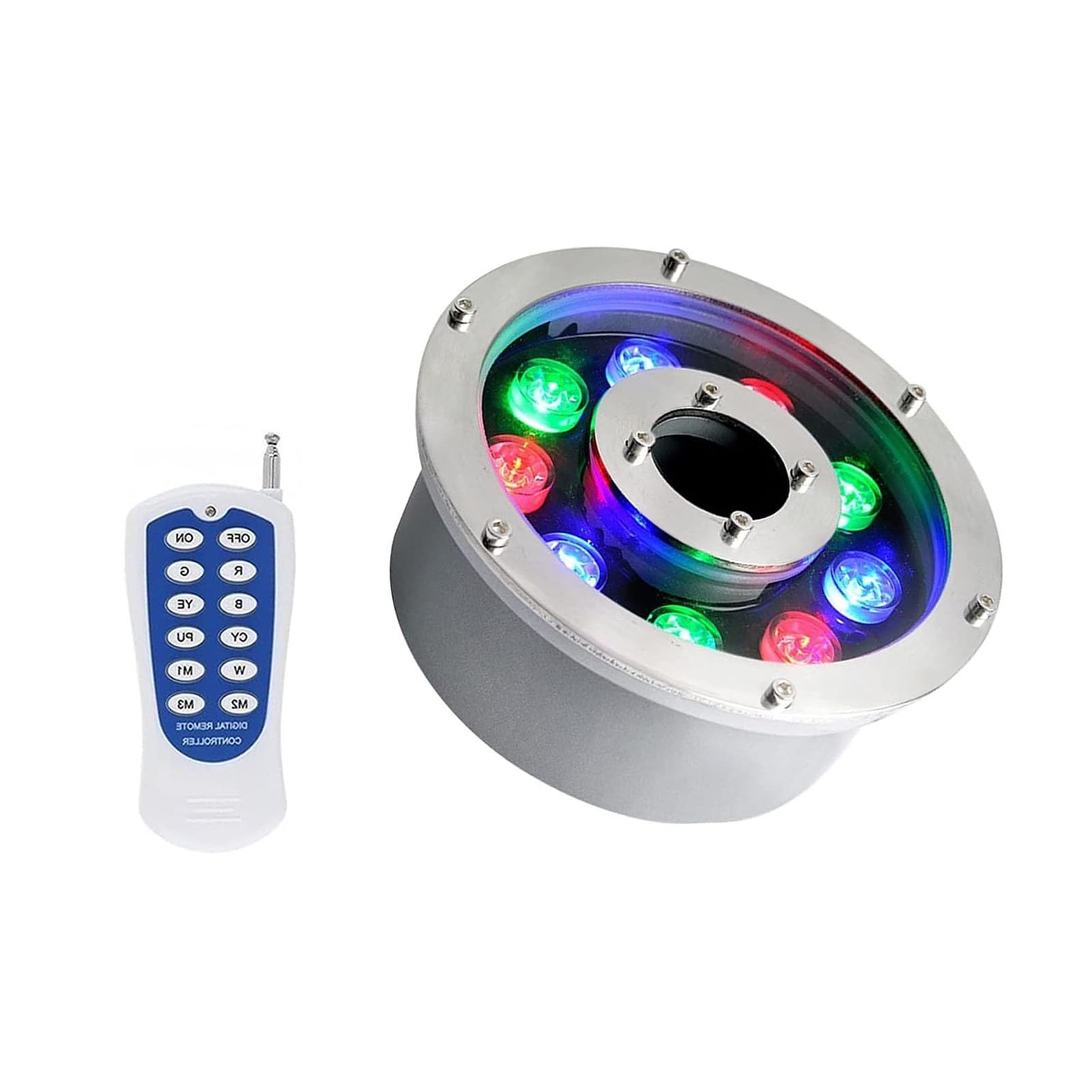 Amazon.com: LED Ring Fountain Lamp - Submersible LED Pool Lights, IP68 ...