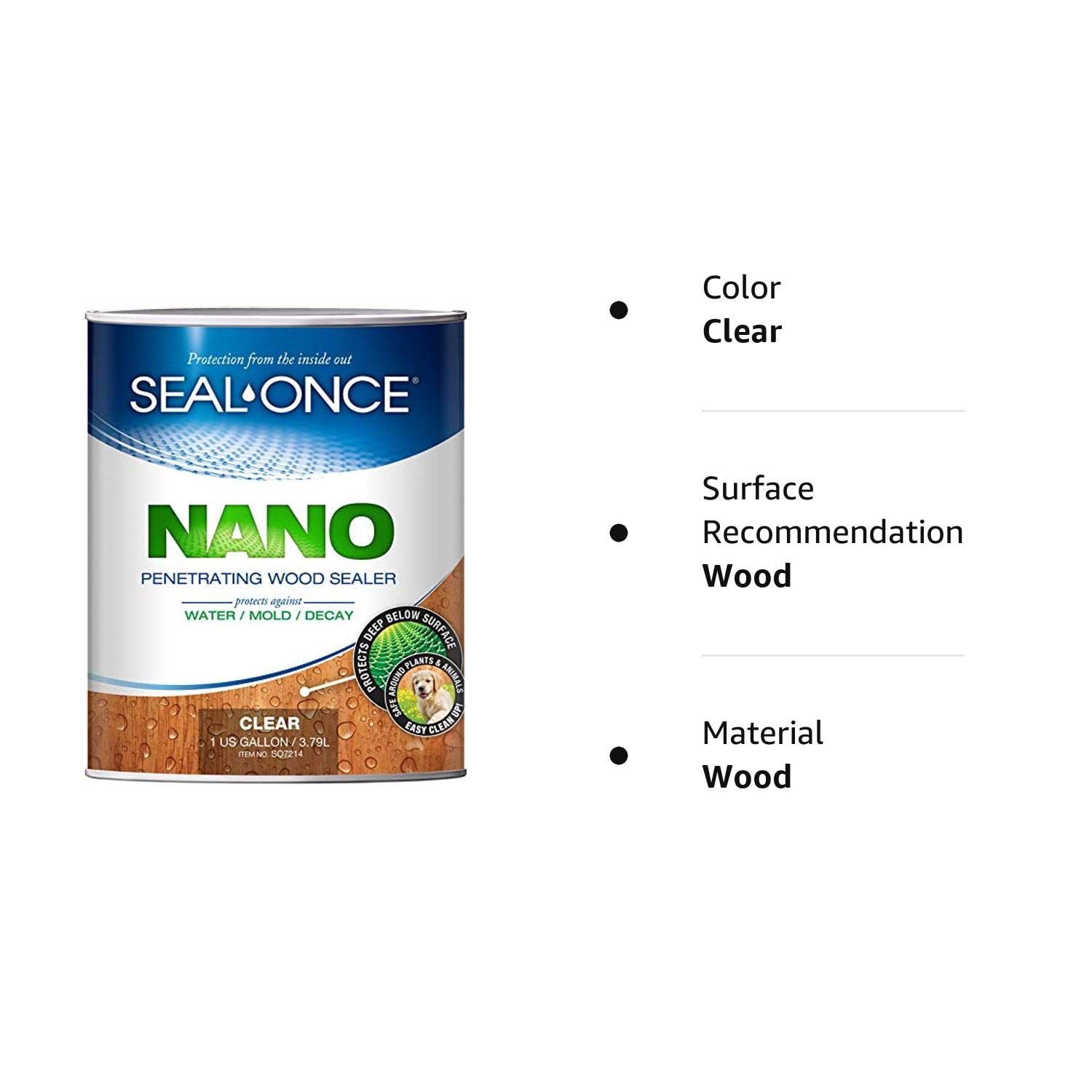 Snapklik.com : Seal-Once Nano Penetrating Wood Sealer