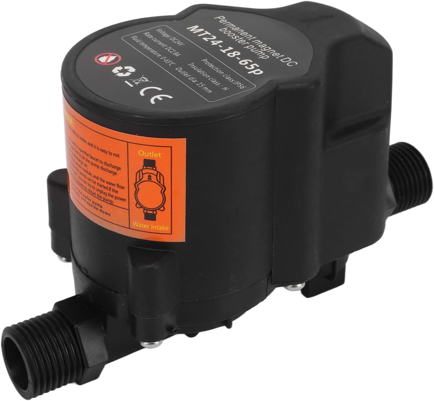 Amazon.com: Asixxsix DC24V Water Pressure Booster Pump, 65Pa High ...