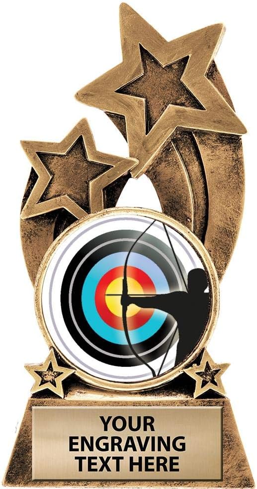 Amazon.com : Crown Awards Archery Trophy, 6" Glory Resin Archery ...