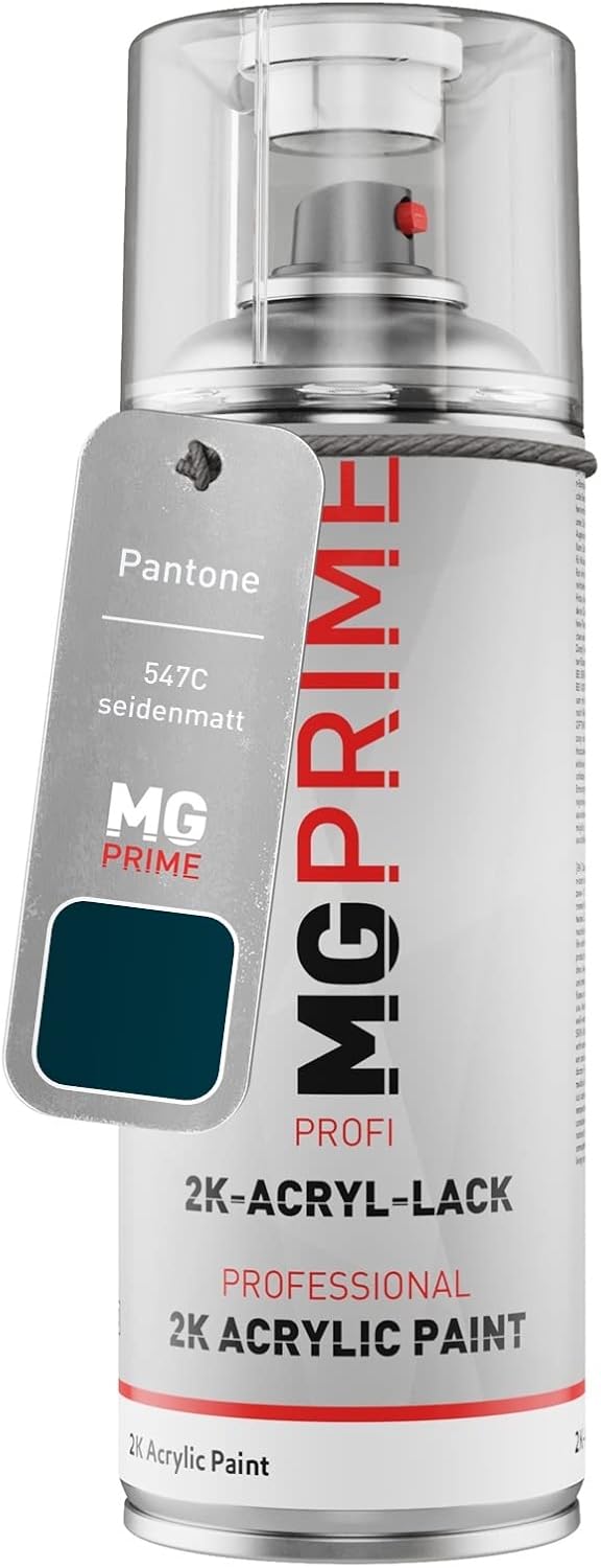 Pantone 547C Blue satinado Bote de spray acrílico de 2 componentes ...