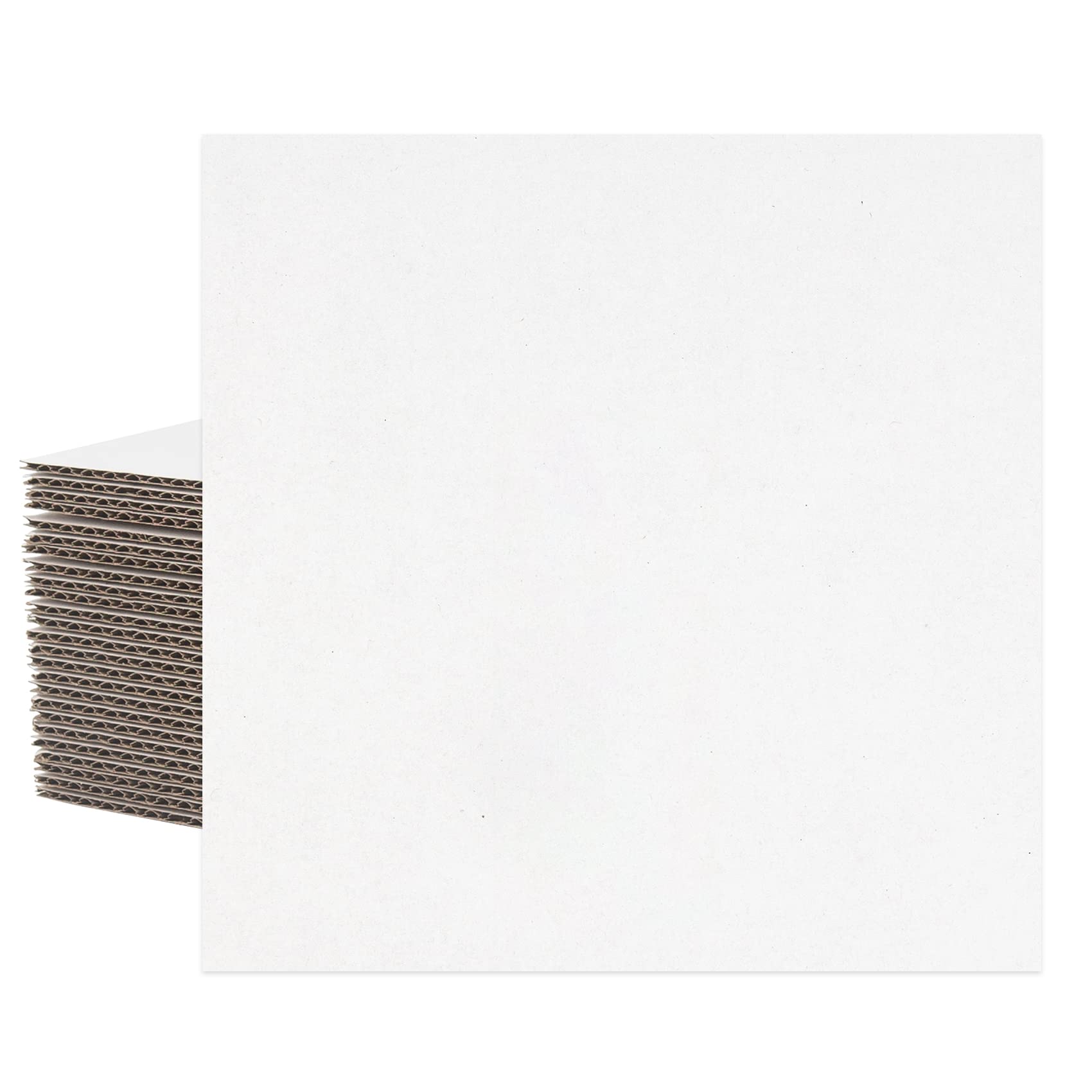 Amazon.com: Mat Board Center, 25 pack 12x12 Corrugated Cardboard sheet ...