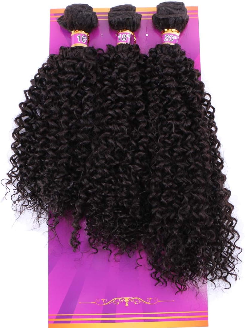 Amazon.com : Kinky Curly Hair Bundles 16 18 20 Inches 3 Pieces/Pack ...