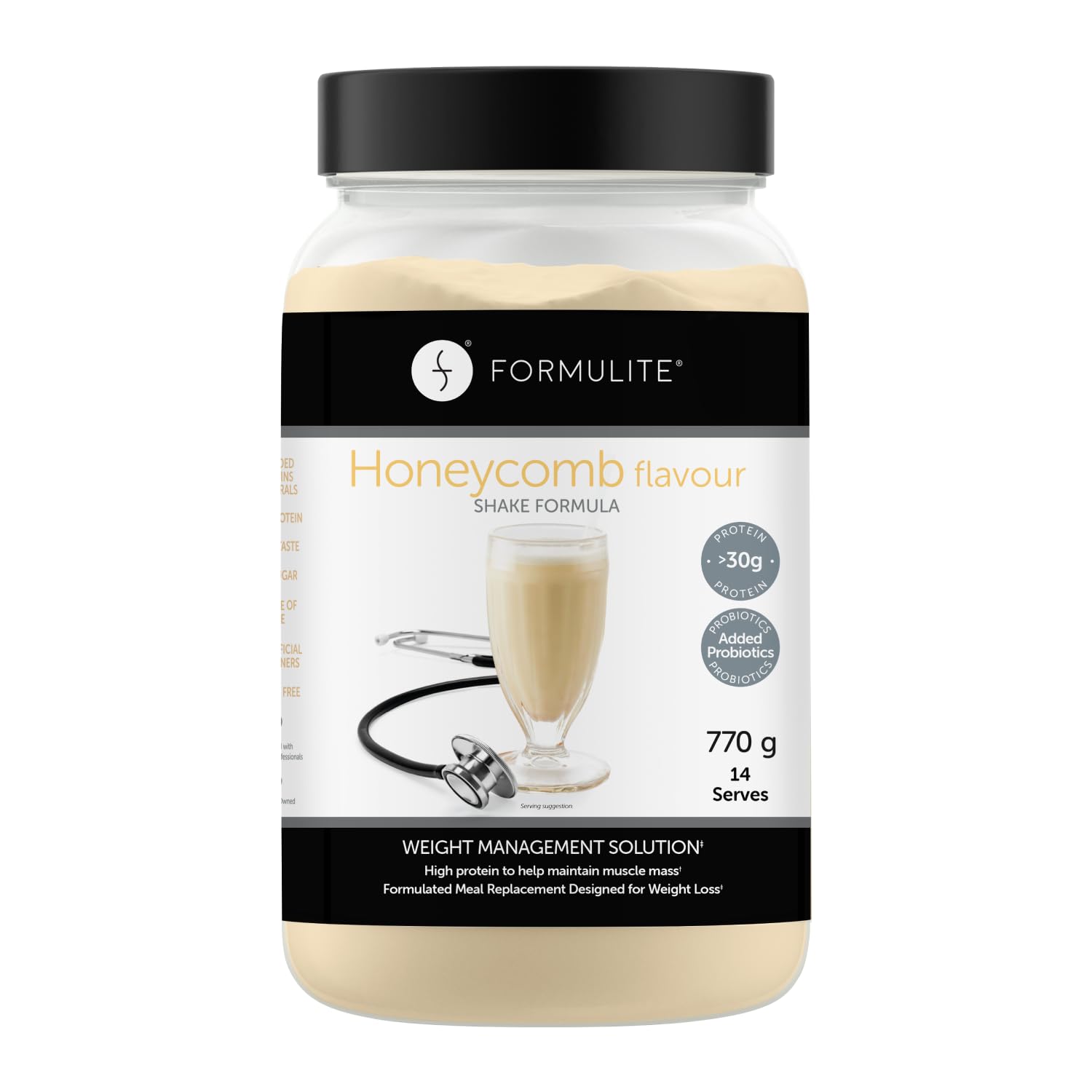 Formulite Protein Shake Tub 770g, High Protein Low Sugar Meal ...