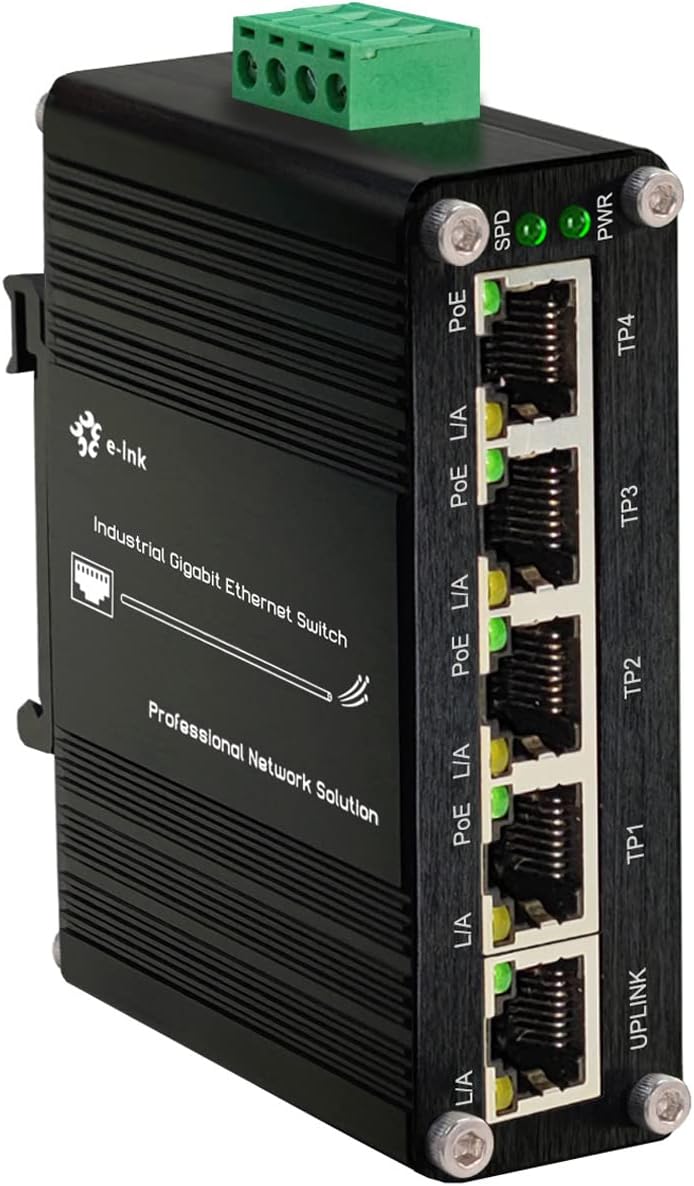 Amazon.com: keepLiNK 5-Port Industrial Ethernet Switch, Unmanaged 10 ...
