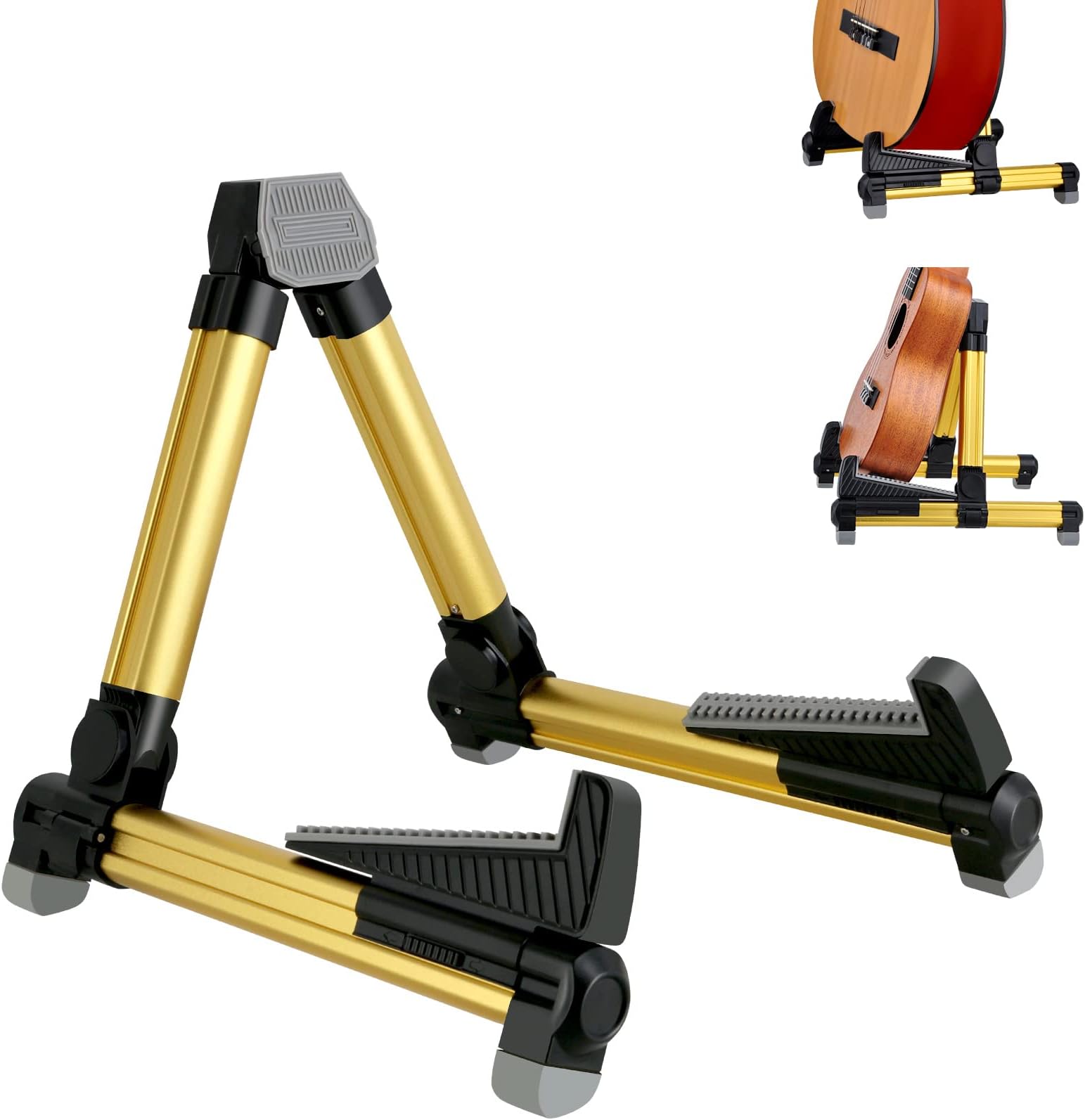 Amazon.com: Alumium Alloy A Frame Universal Folding Acoustic Guitar ...