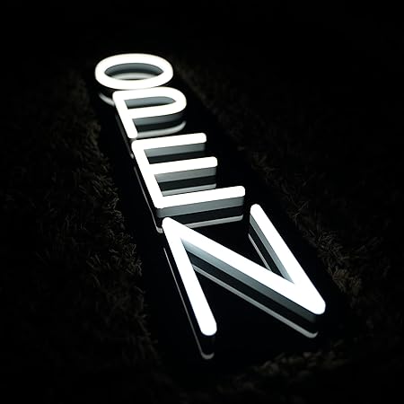 Amazon.com : HiNeon Neon Open Sign 20inx7in LED Open Sign w/ Remote ...