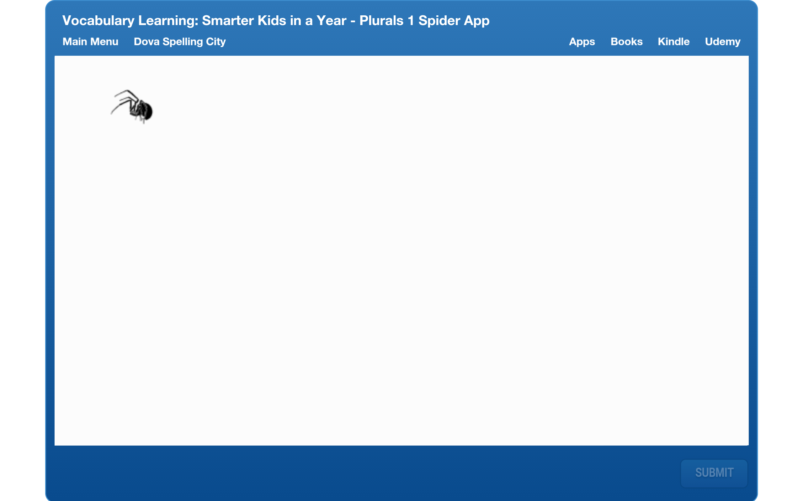 Plurals 1 - Vocabulary Learning: Smarter Kids in a Year Spider App with ...