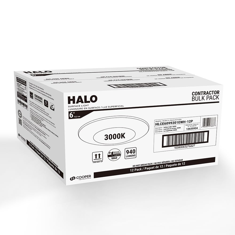 Snapklik.com : HALO HLCE 6 Inch Integrated LED Recessed Disk Light