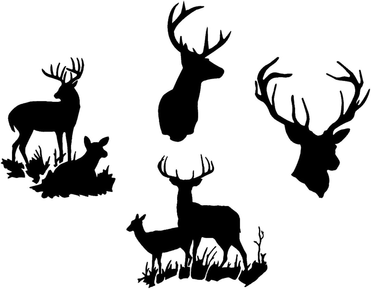 Amazon.com: Deer Woods Hunter Hunt - Vinyl Decal - Car Truck Laptop ...