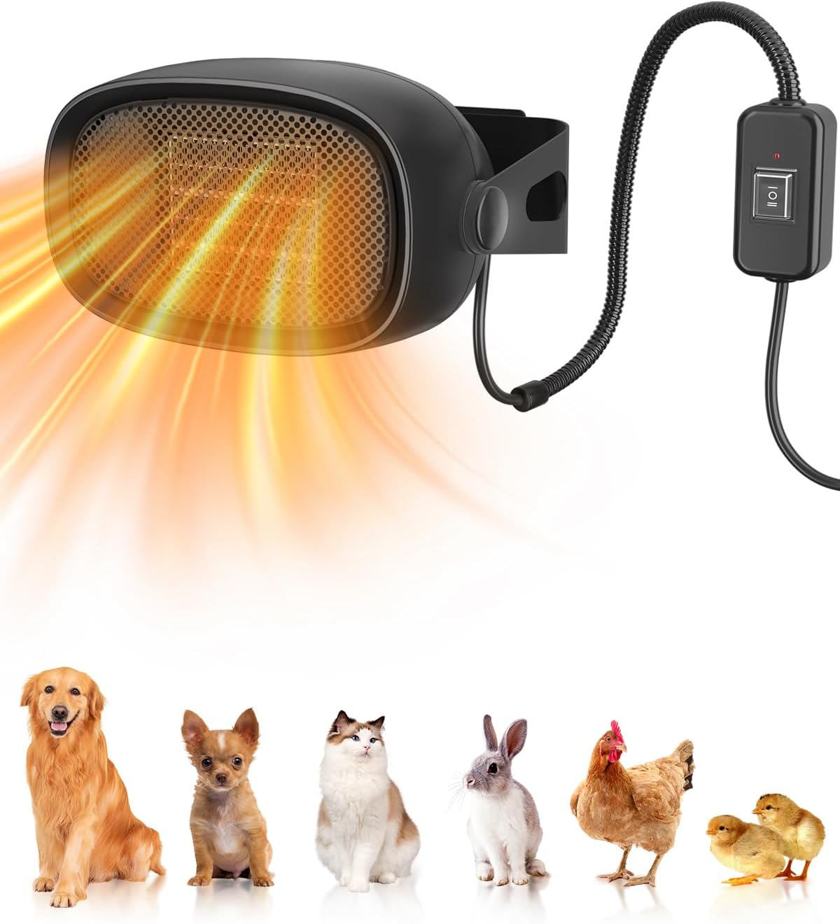 Amazon.com : Dog House Heater, Pet House Heater with Thermostat, 300W ...