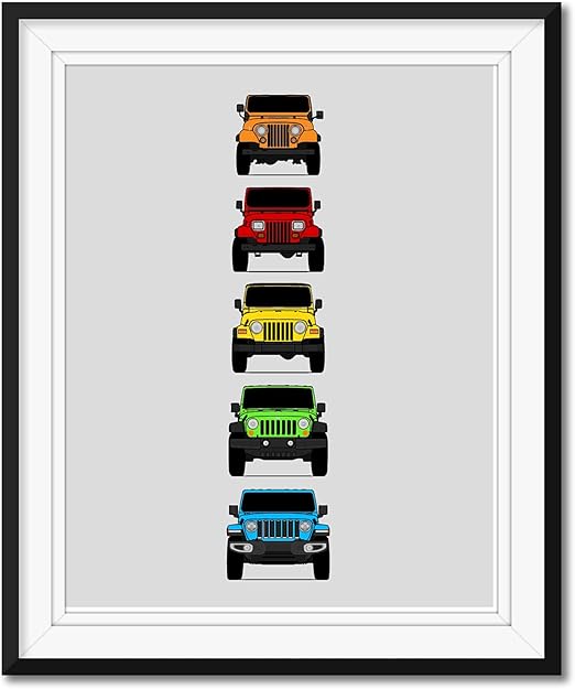 Amazon.com: Custom Car Posters Handmade Poster compatible with Jeep ...