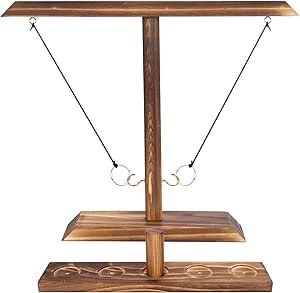 Amazon.com : LJINNOVEX Large Ring Toss Game for Adults – Durable Hook ...