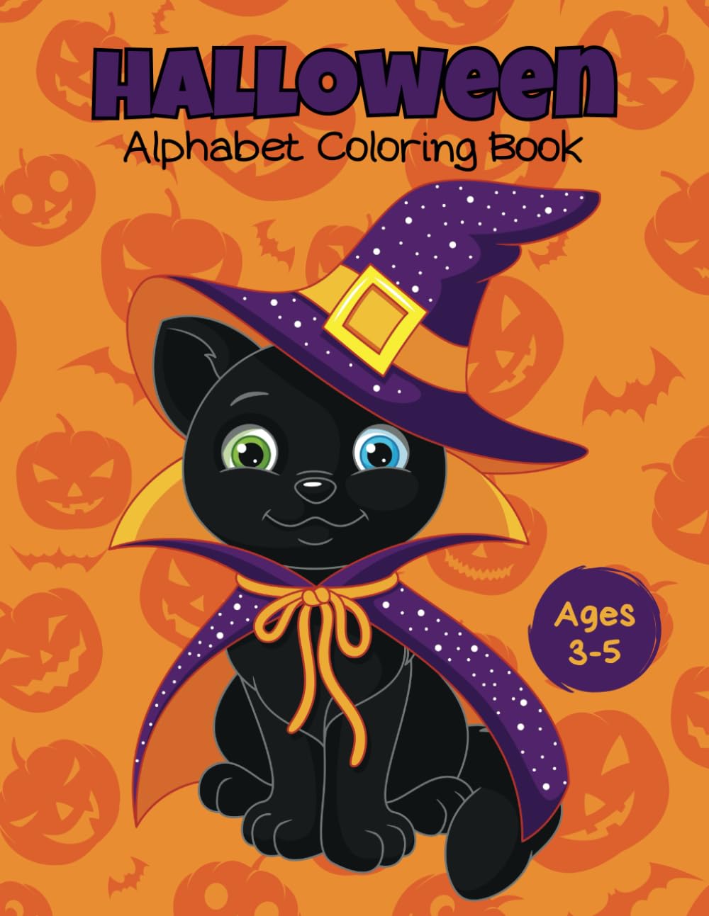 Halloween Alphabet Coloring Book: For Kids Ages 3-5 | ABC Jumbo ...