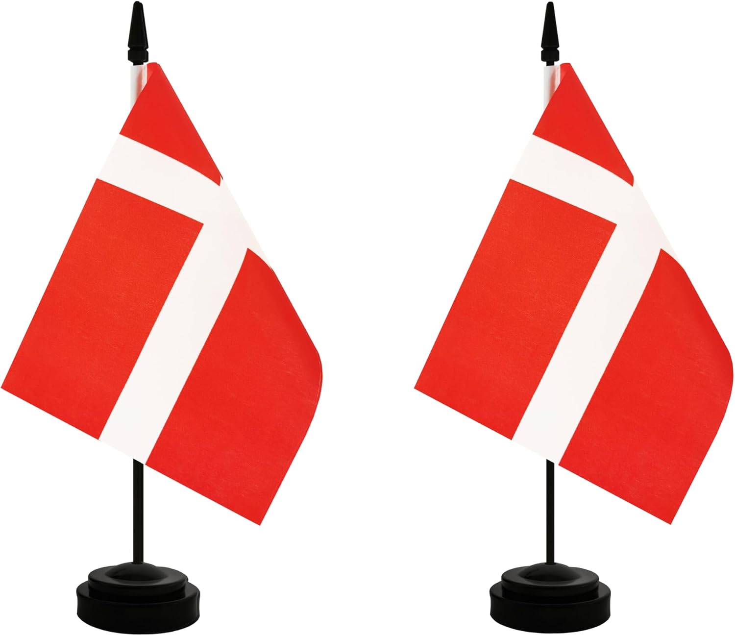 Amazon.com: Rotenl 2 Pack Denmark Desk Flag, Danish Table Office Flag ...