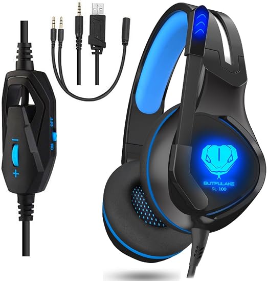 Amazon.com: Gaming Headset, Gaming Headphones with mic for PS4, Xbox ...