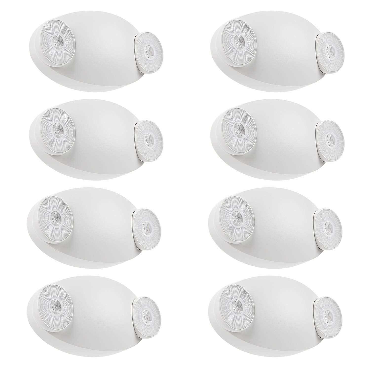 Buy TORCHSTAR LED Emergency Exit Lighting Fixtures, 2 LED Bug Eye Head ...