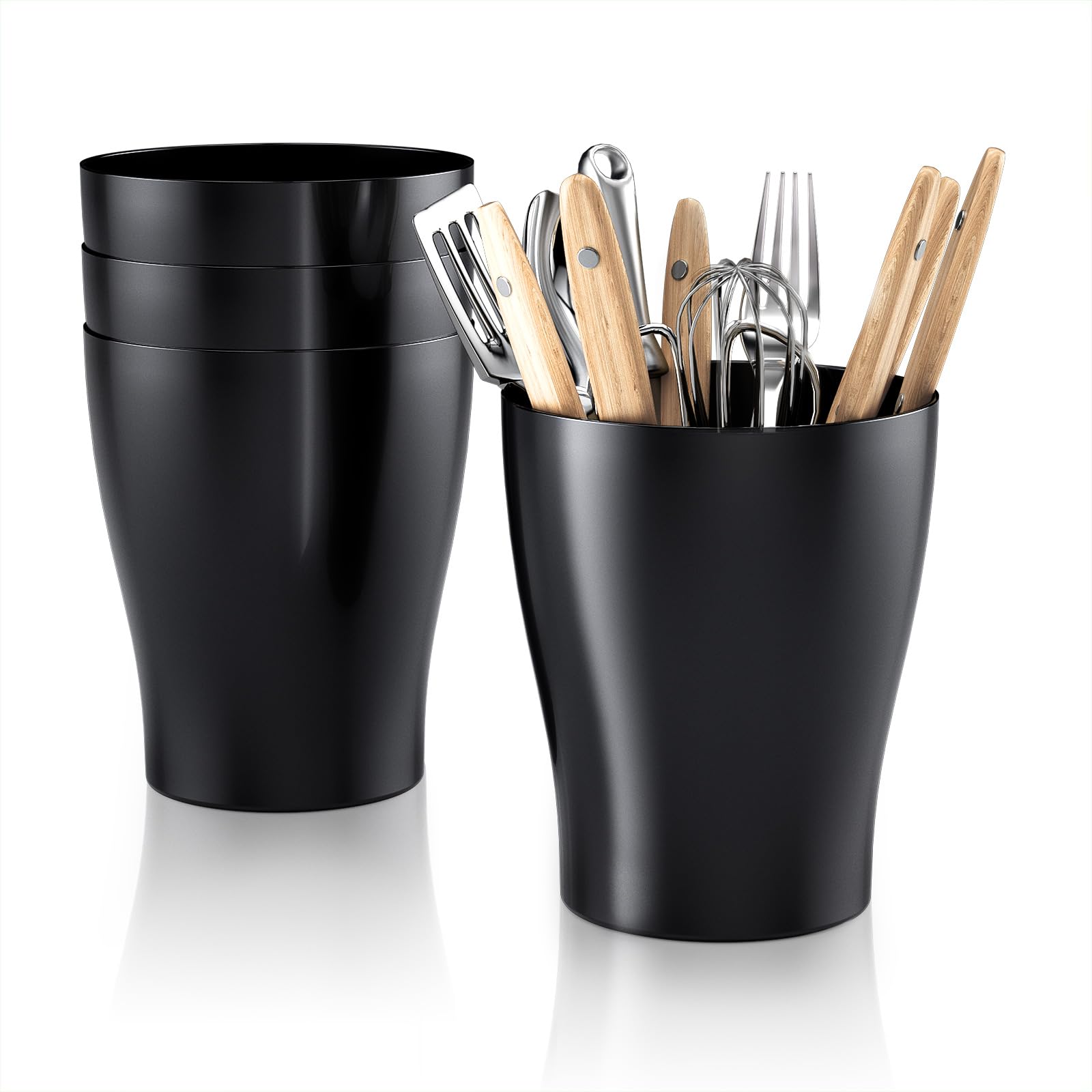 Snapklik.com : HEMOPLT Plastic Utensil Holder - Large Kitchen Utensil ...