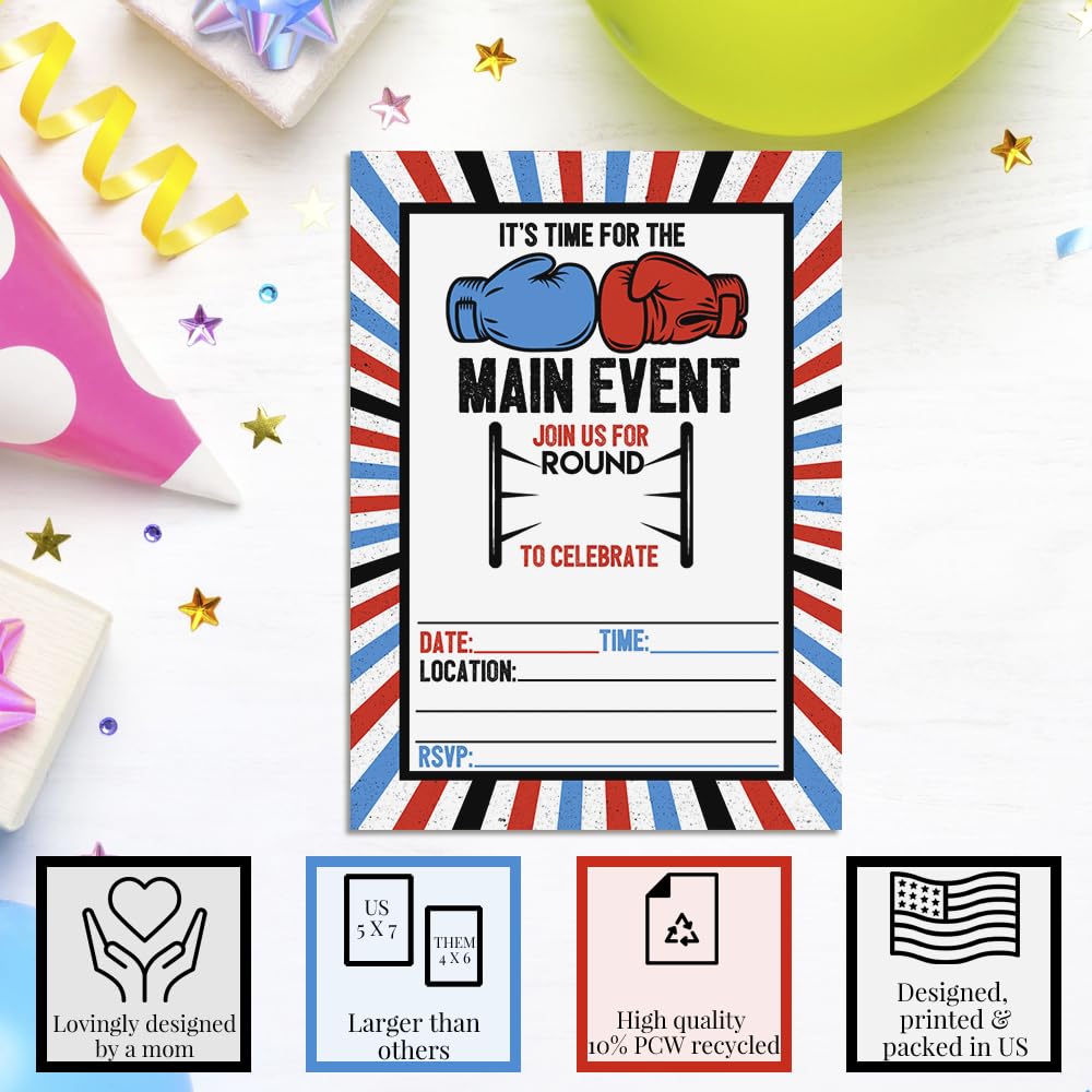 Boxing Birthday Invitations Personalised Boxing Birthday Party Favour