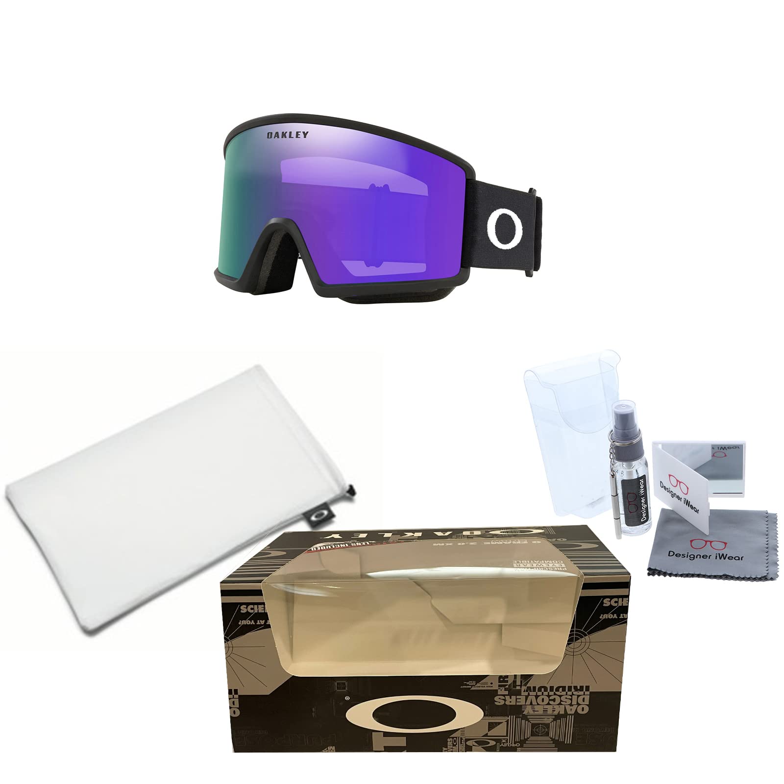 Snapklik.com : Oakley Target Line M OO7121 Matte Black/Violet Iridium ...
